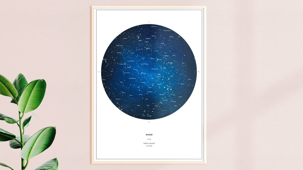 Create your own star map wall decal, the perfect gift for you loved one ...