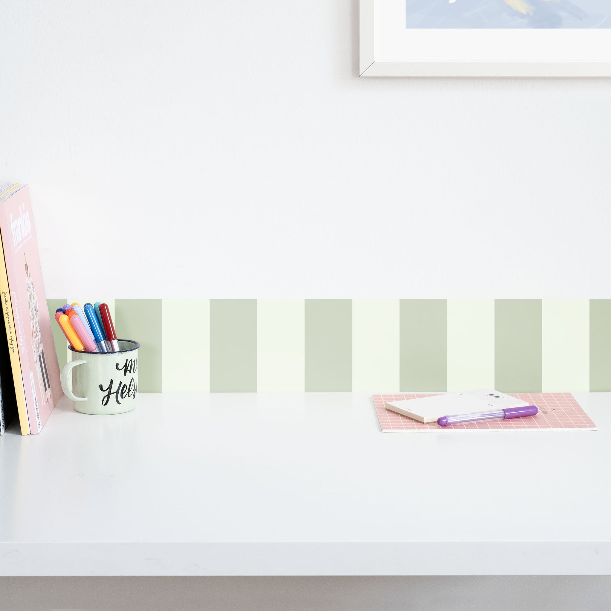 Striped Peel & Stick Wallpaper Borders - Made of Sundays