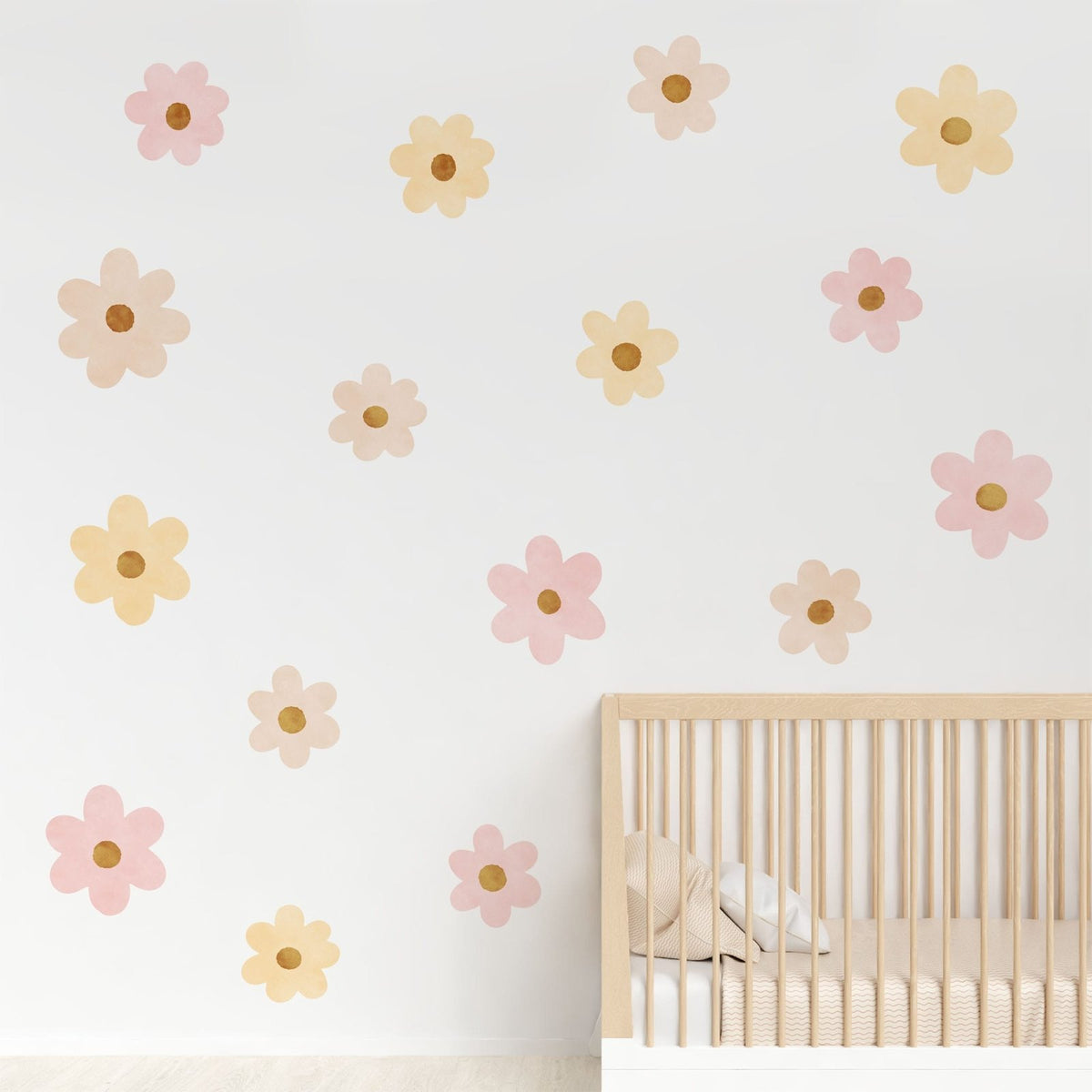 Big Daisy Flower Wall Stickers, plastic-free and easy to install — Made ...