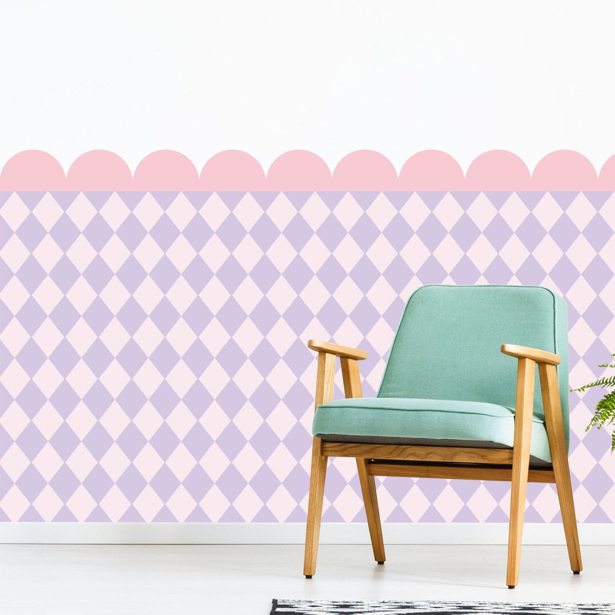 Bespoke Diamond Wallpaper, create your own peel and stick wallpaper ...