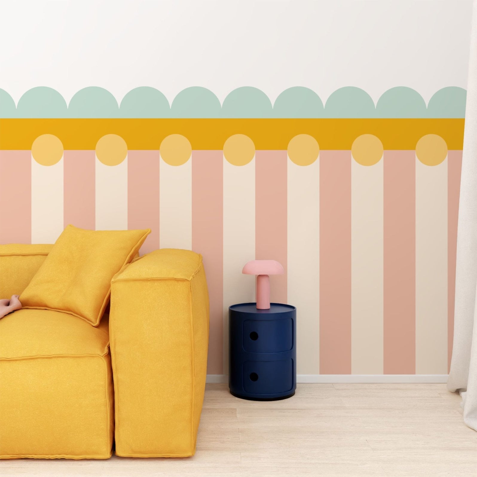 Striped Columns Wallpaper, create your own peel and stick wallpaper ...