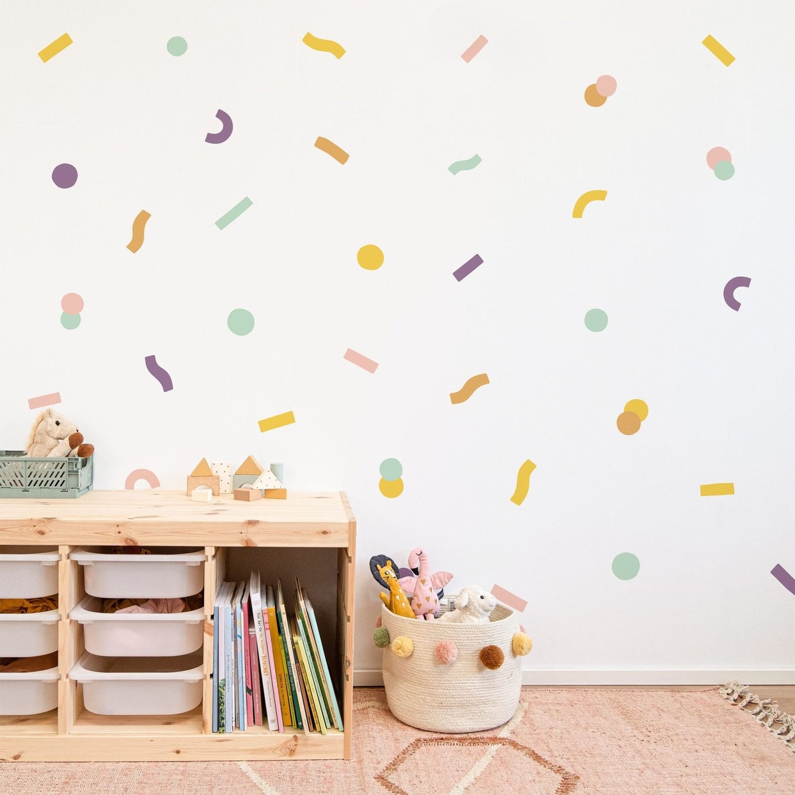 Confetti wall stickers, colourful wall decals for happy homes — Made of ...