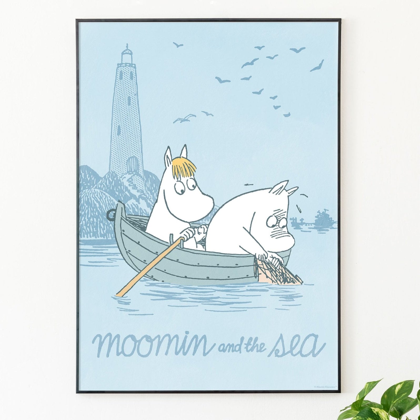 Moomin and the Sea, Moomin Comics Poster — Made of Sundays