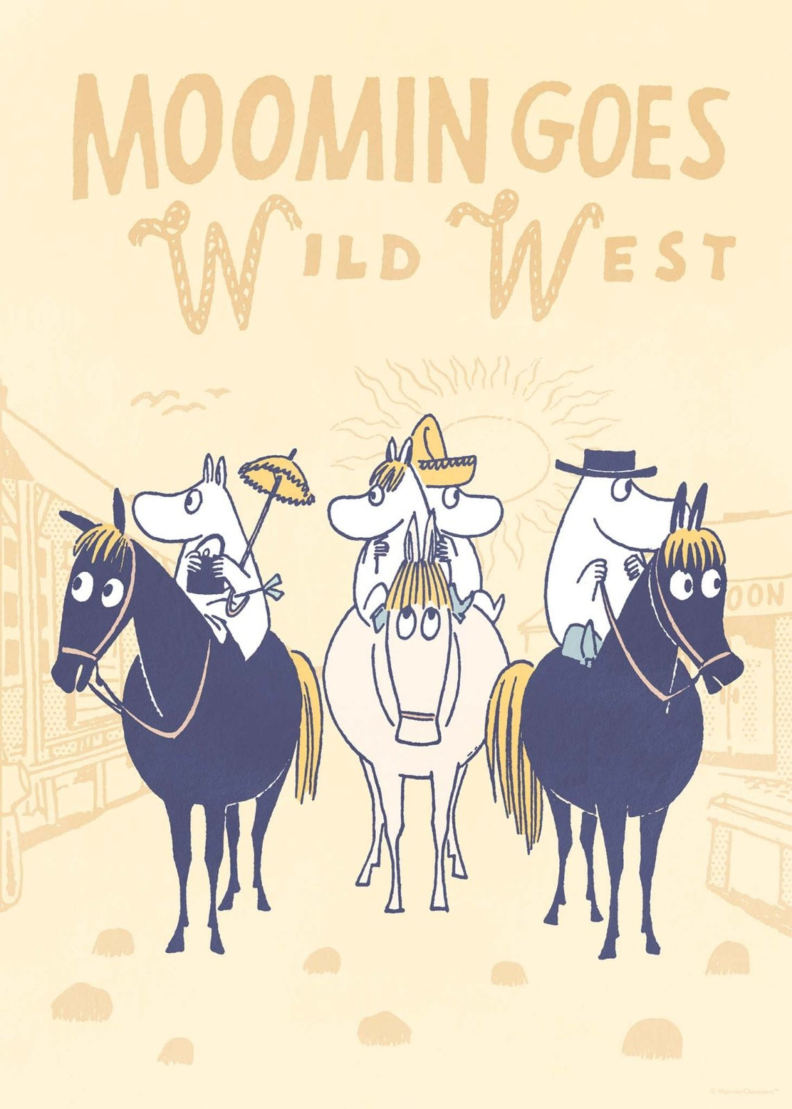 Moomin goes Wild West, Moomin Comics Poster — Made of Sundays