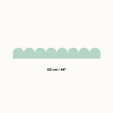Large Scalloped Border Wallpaper, easy peel and stick scallops — Made ...