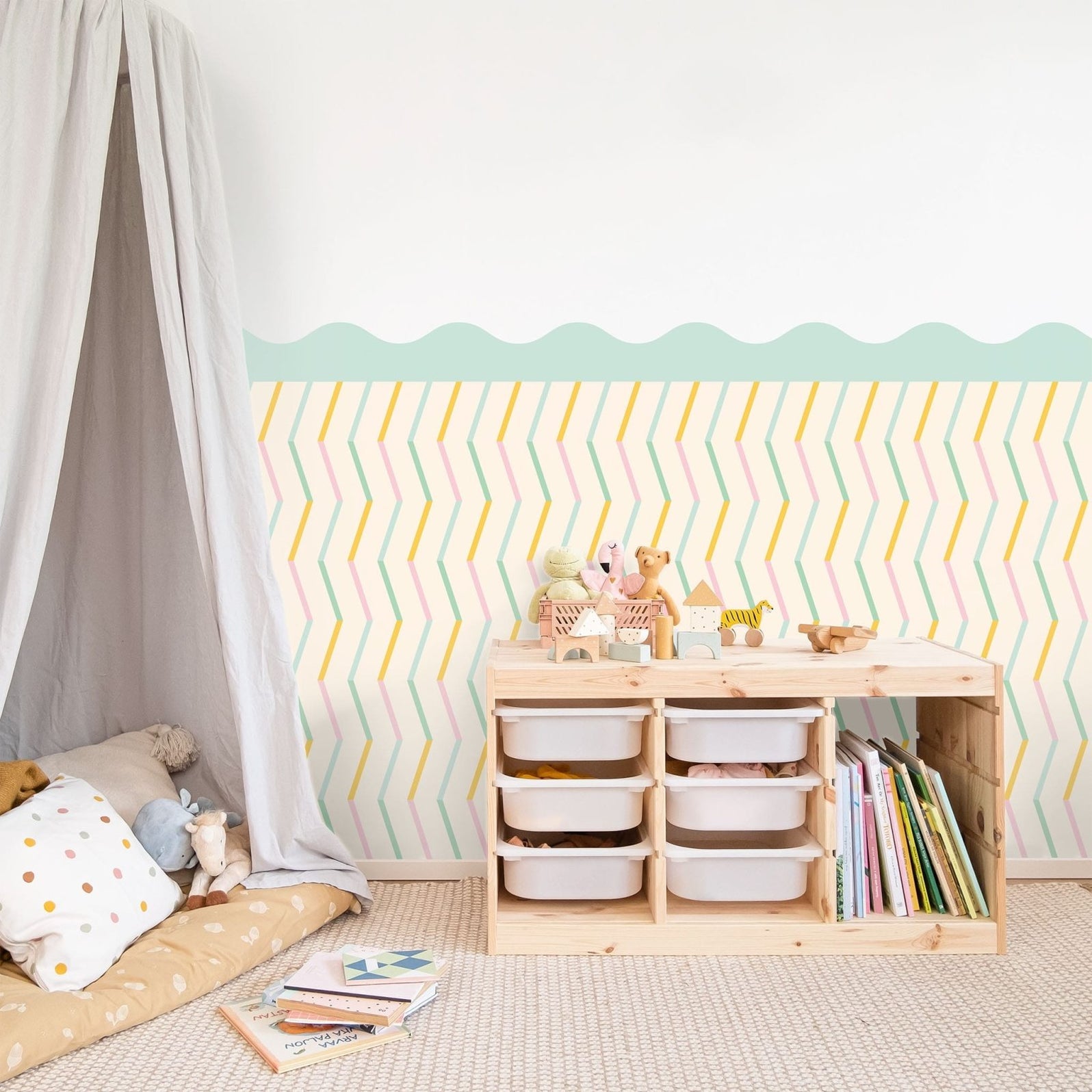 Simple Lines Wallpaper, geometric pastel wallpaper for awesome homes ...