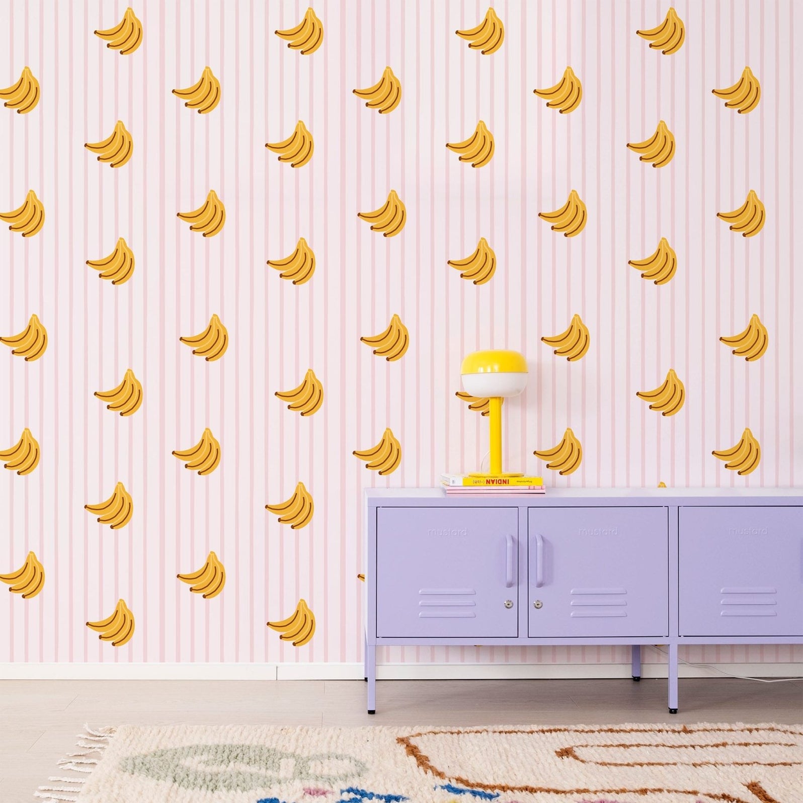 Snacks and Stripes Bespoke Wallpaper, bespoke wallpaper for food lovers ...