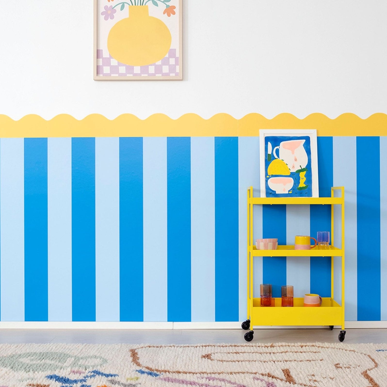 Bespoke Striped Wallpaper, create your own peel and stick wallpaper ...