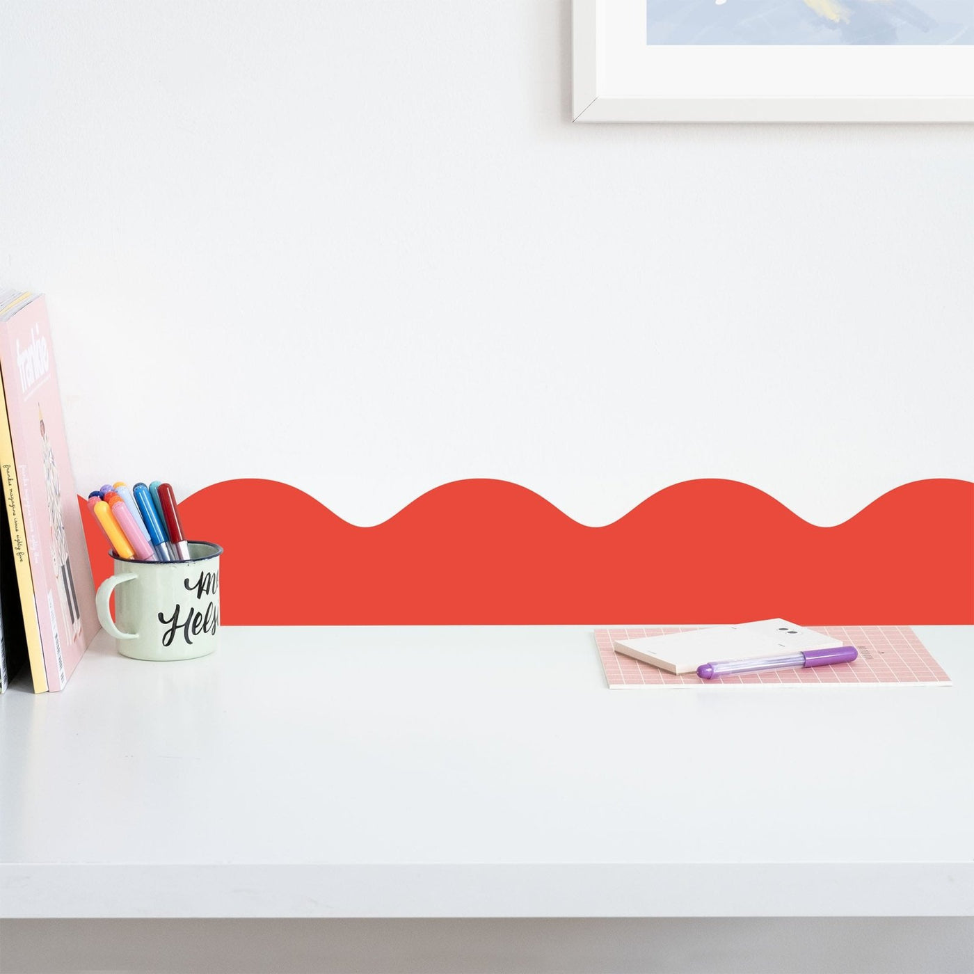 Wave Borders, Peel and Stick Wallpaper Borders for easy diy decor ...