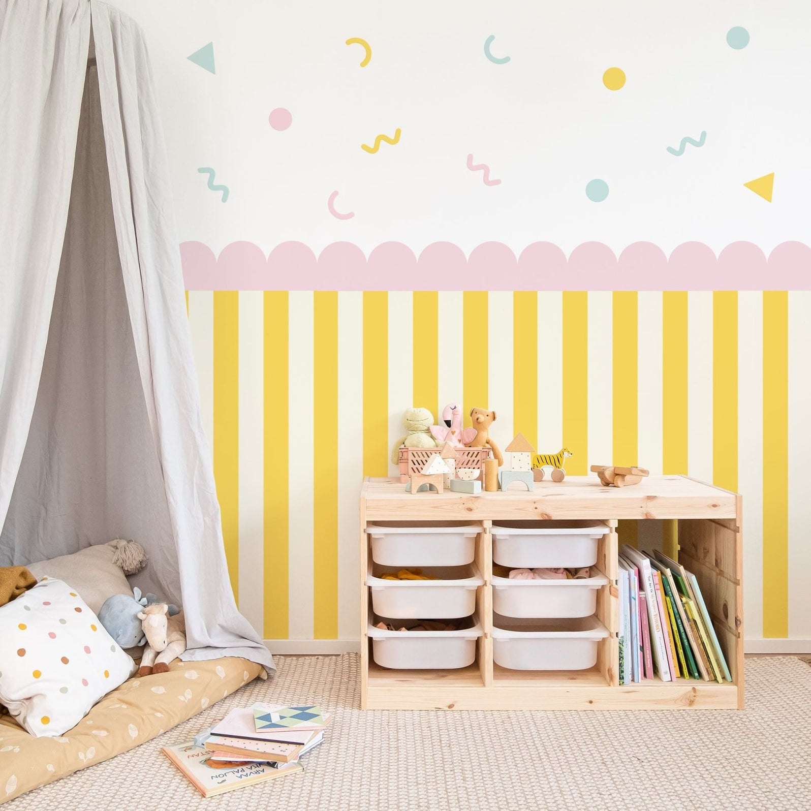 Colorful Shape Wall Stickers, plastic-free and easy to install — Made ...