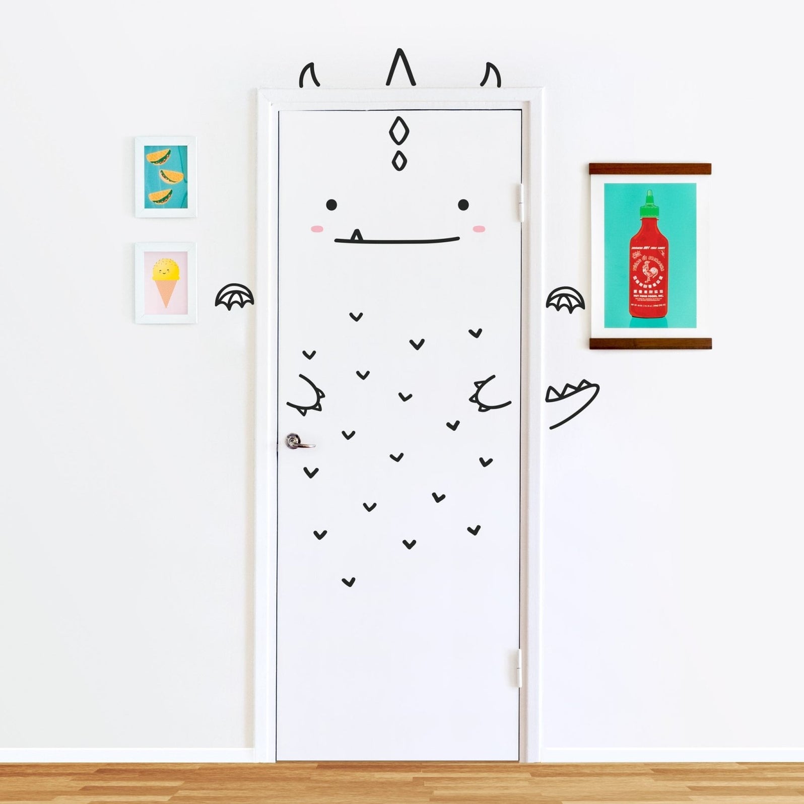 Aaron the Dragon, Door Sticker — Made of Sundays