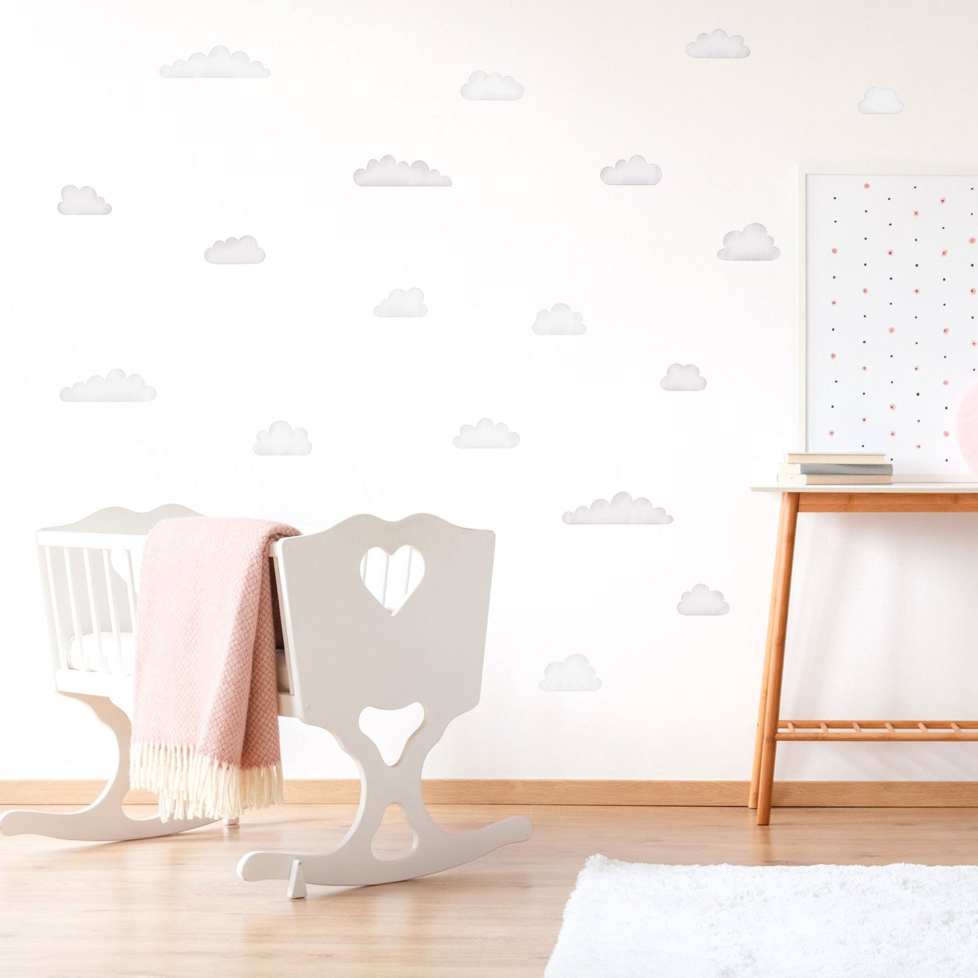 Watercolor Clouds wall stickers, eco-friendly wall decals for nurseries ...