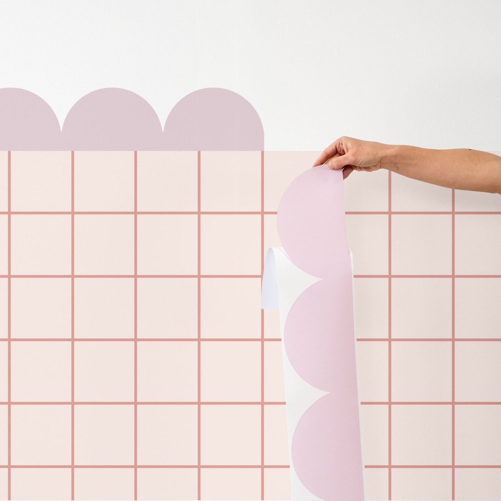 Bespoke Grid Peel & Stick Wallpaper, easy to install — Made of Sundays