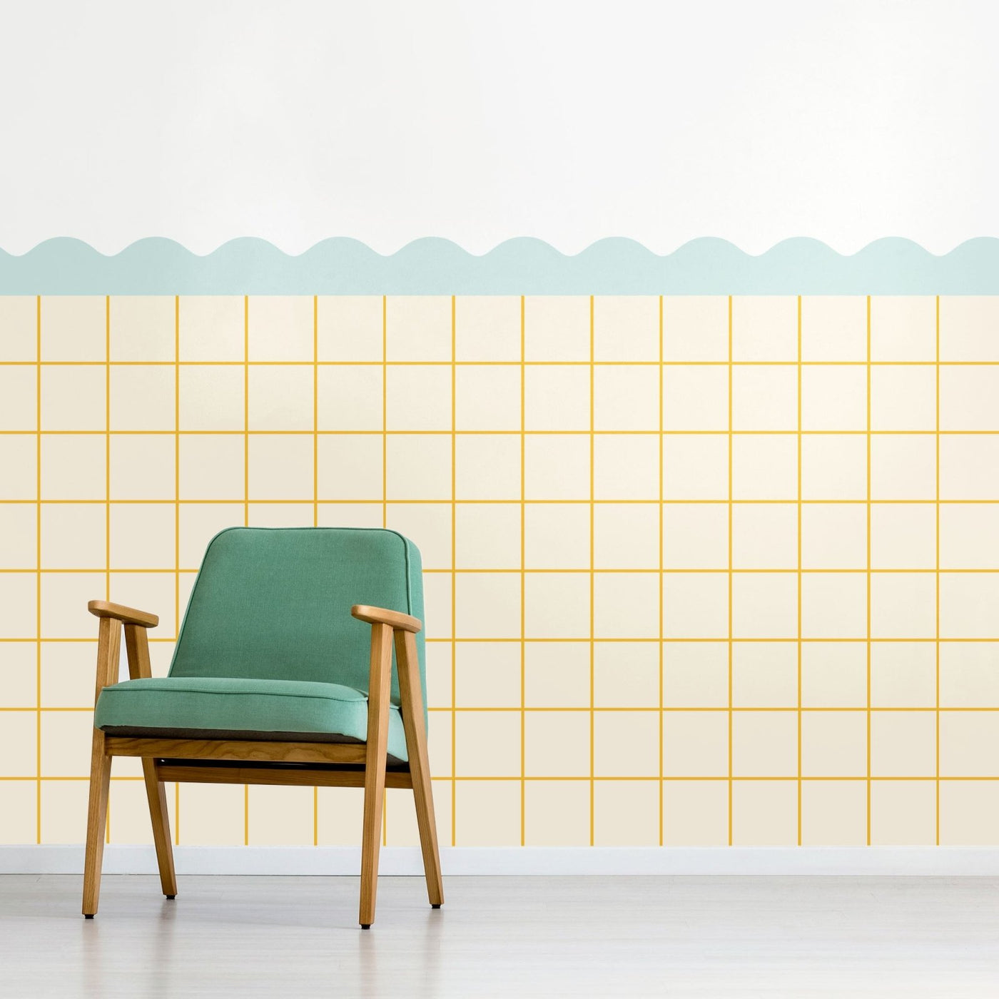 Bespoke Grid Peel & Stick Wallpaper, easy to install — Made of Sundays