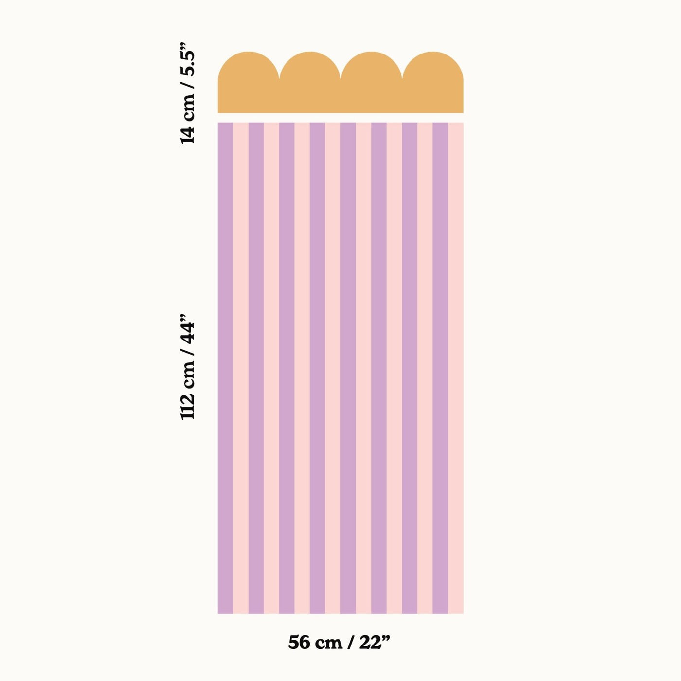 Bespoke Striped Wallpaper, create your own peel and stick wallpaper ...