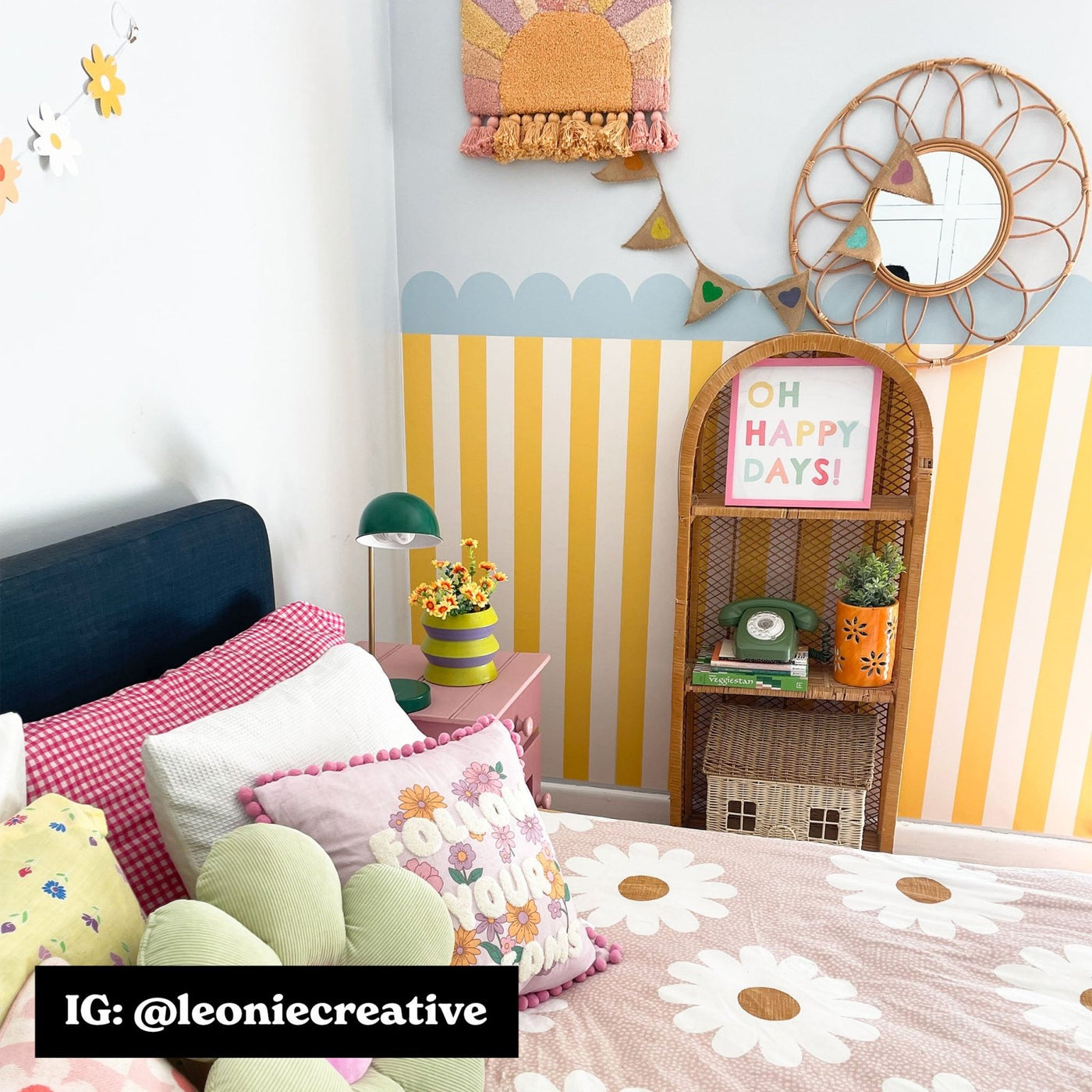 Bespoke Striped Wallpaper, create your own peel and stick wallpaper ...