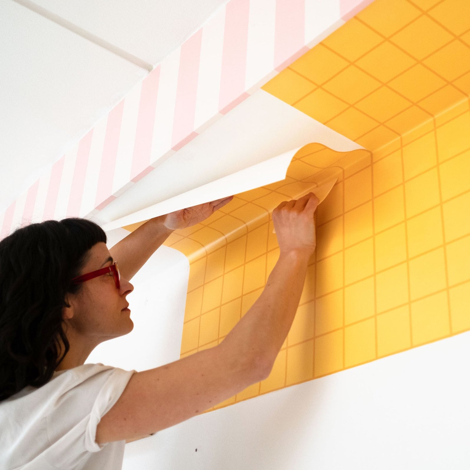 Bespoke Striped Wallpaper, create your own peel and stick wallpaper ...