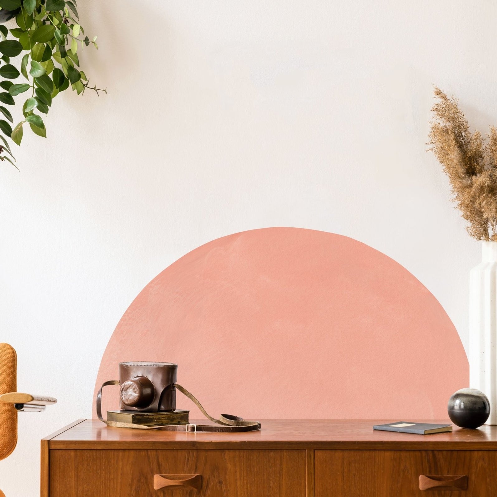 Big Abstract Circle wall sticker with beautiful texture, plastic-free ...