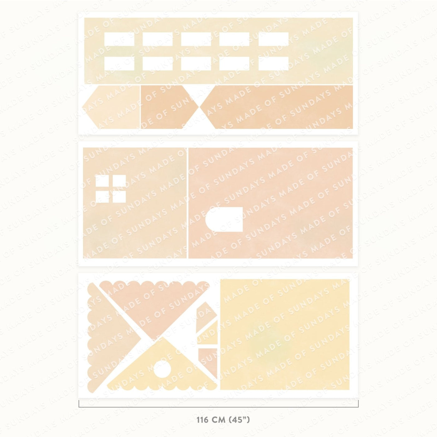 Big City Houses Wall Stickers, plastic-free and easy to use — Made of ...