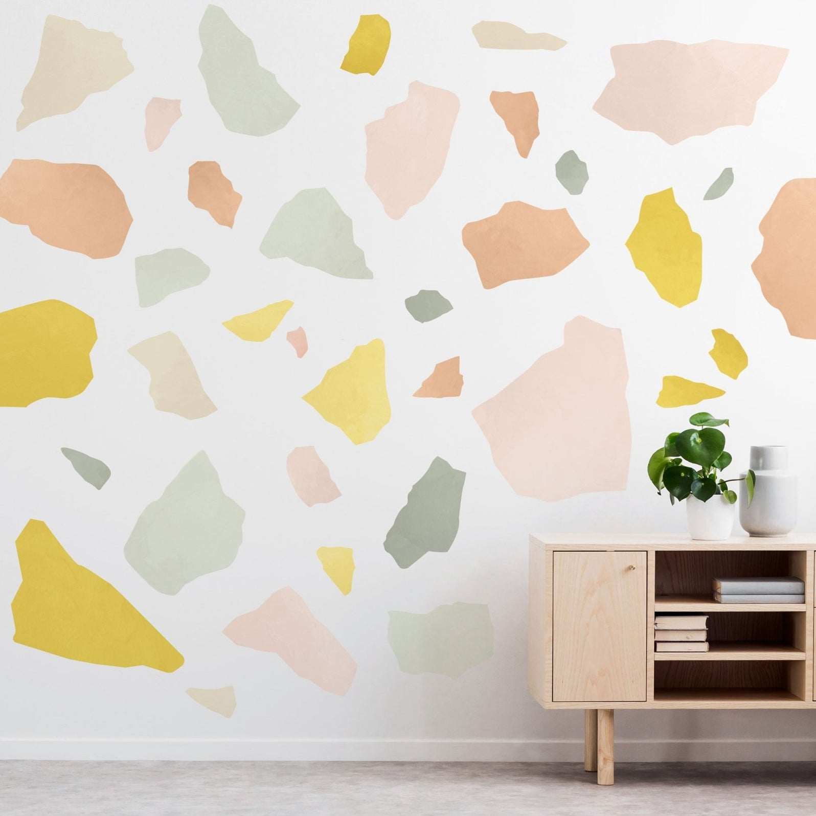 Big Terrazzo Wall Stickers, plastic-free and easy to install — Made of ...