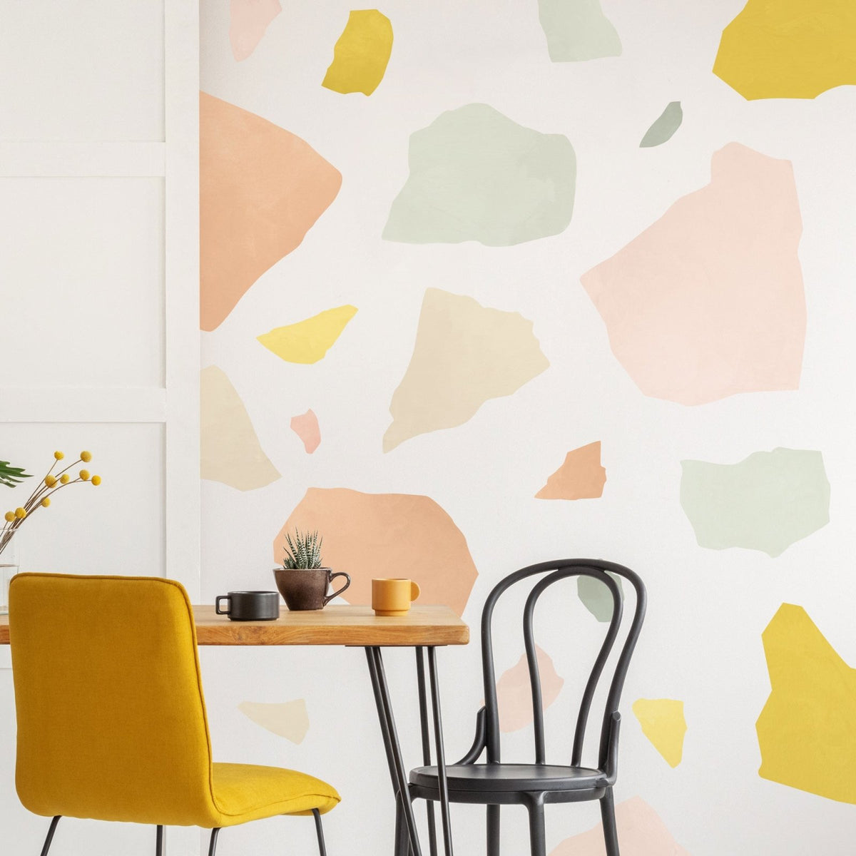 Big Terrazzo Wall Stickers, plastic-free and easy to install — Made of ...
