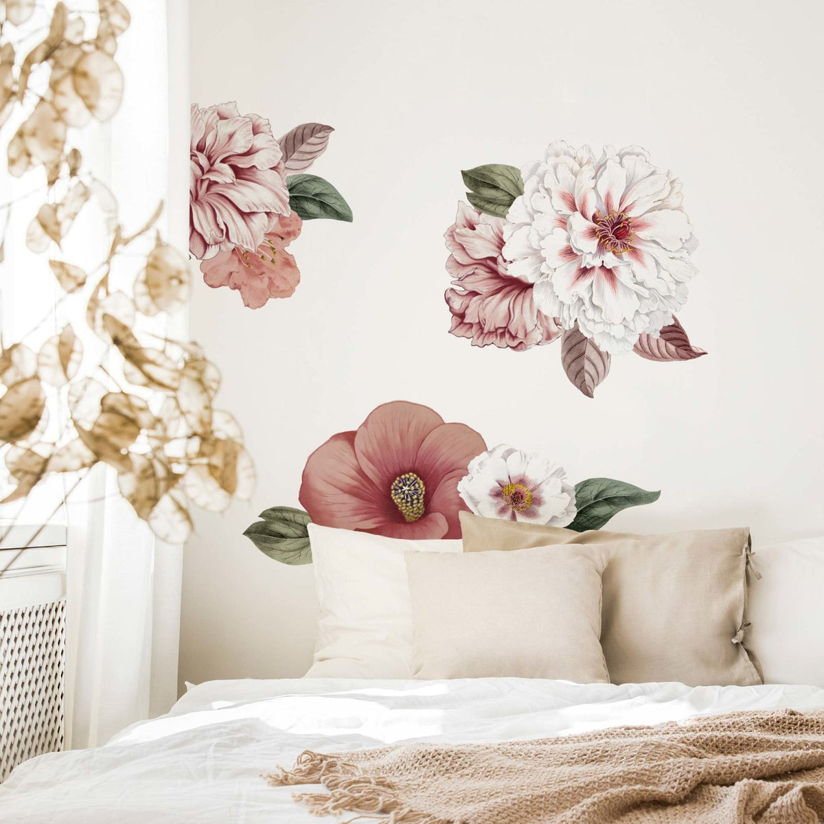 Big Vintage Florals Wall Stickers for bespoke interiors — Made of Sundays