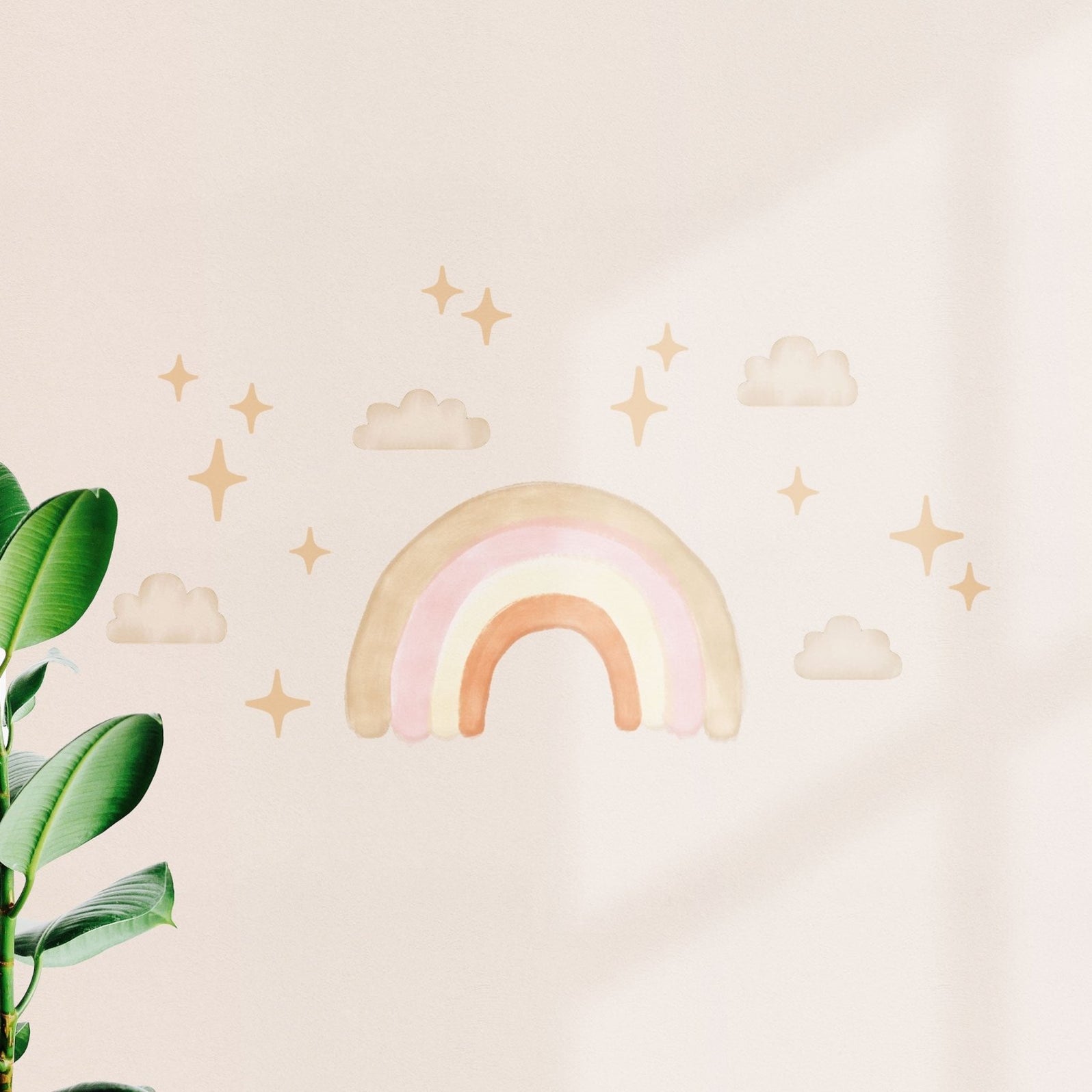 Boho Chic Rainbow decal in muted tones for neutral nursery decor — Made ...