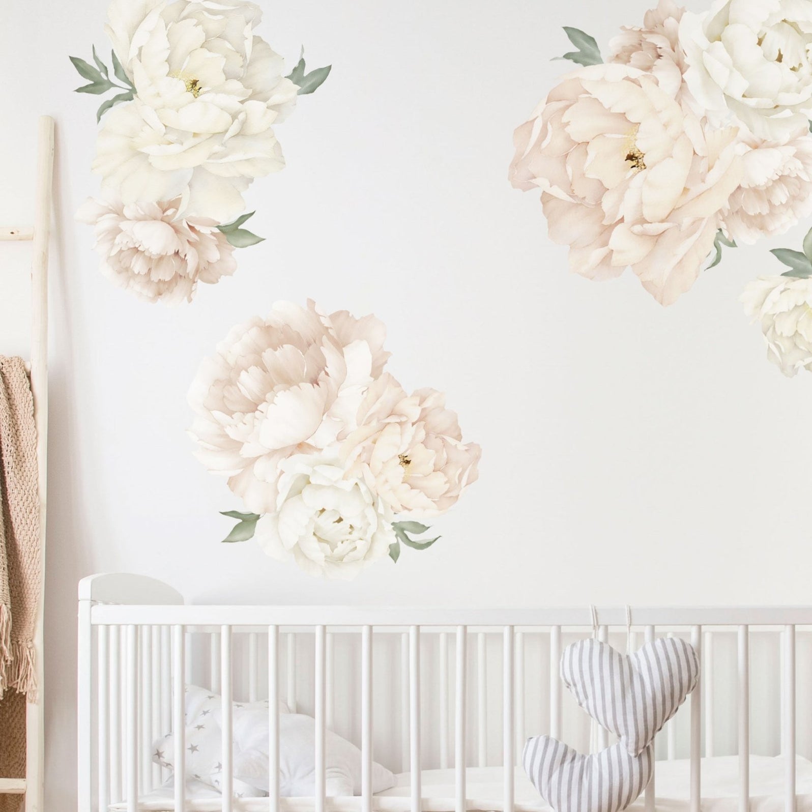 Beautiful watercolor Peony flower wall stickers in Boho-inspired ...