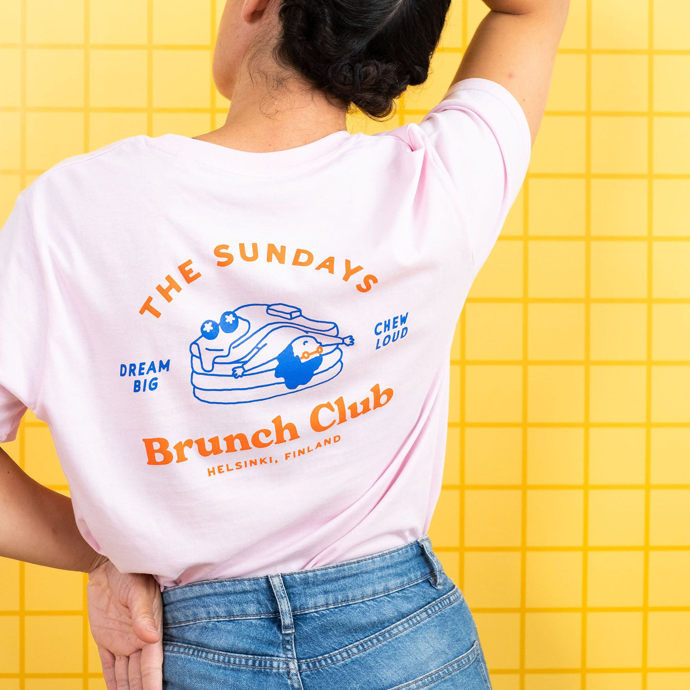The Sundays Brunch Club T-shirt "Dream Big, Chew Loud" by Made of Sundays