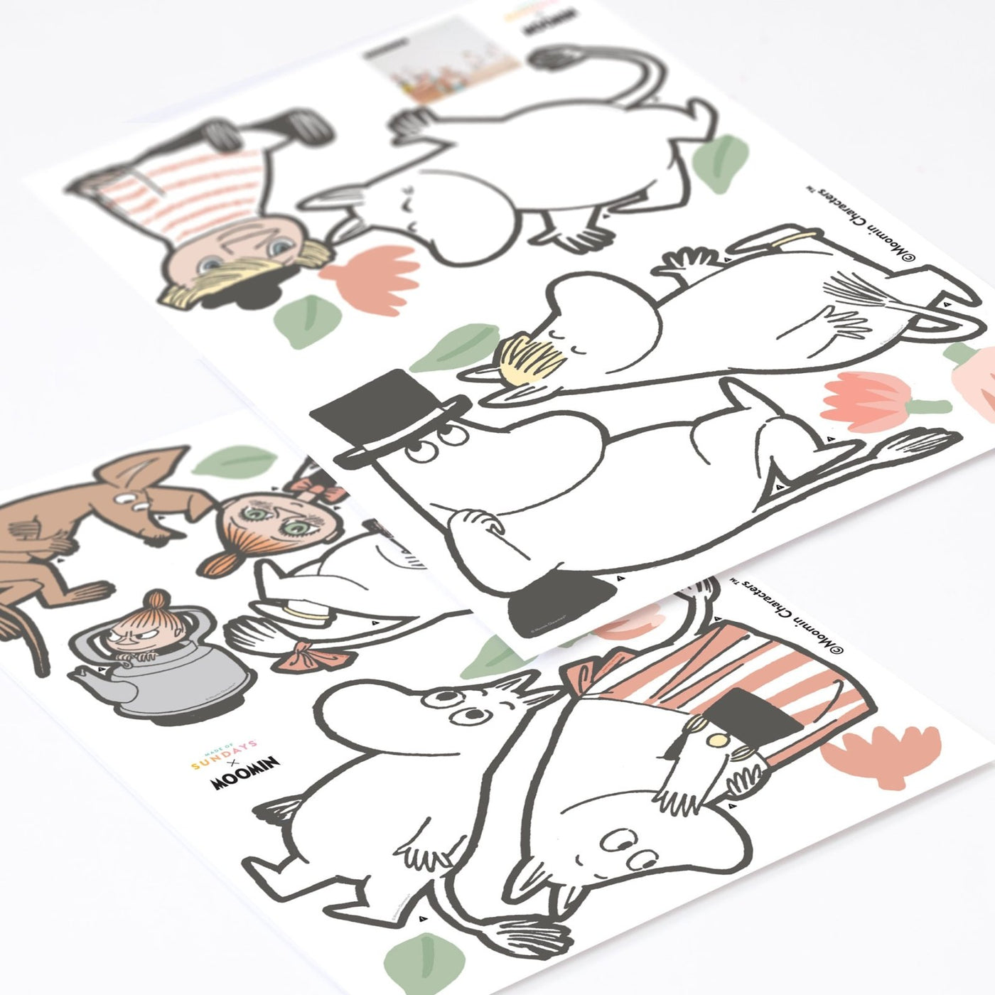 Cheerful Moomin Characters, Moomin decals for kids rooms — Made of Sundays