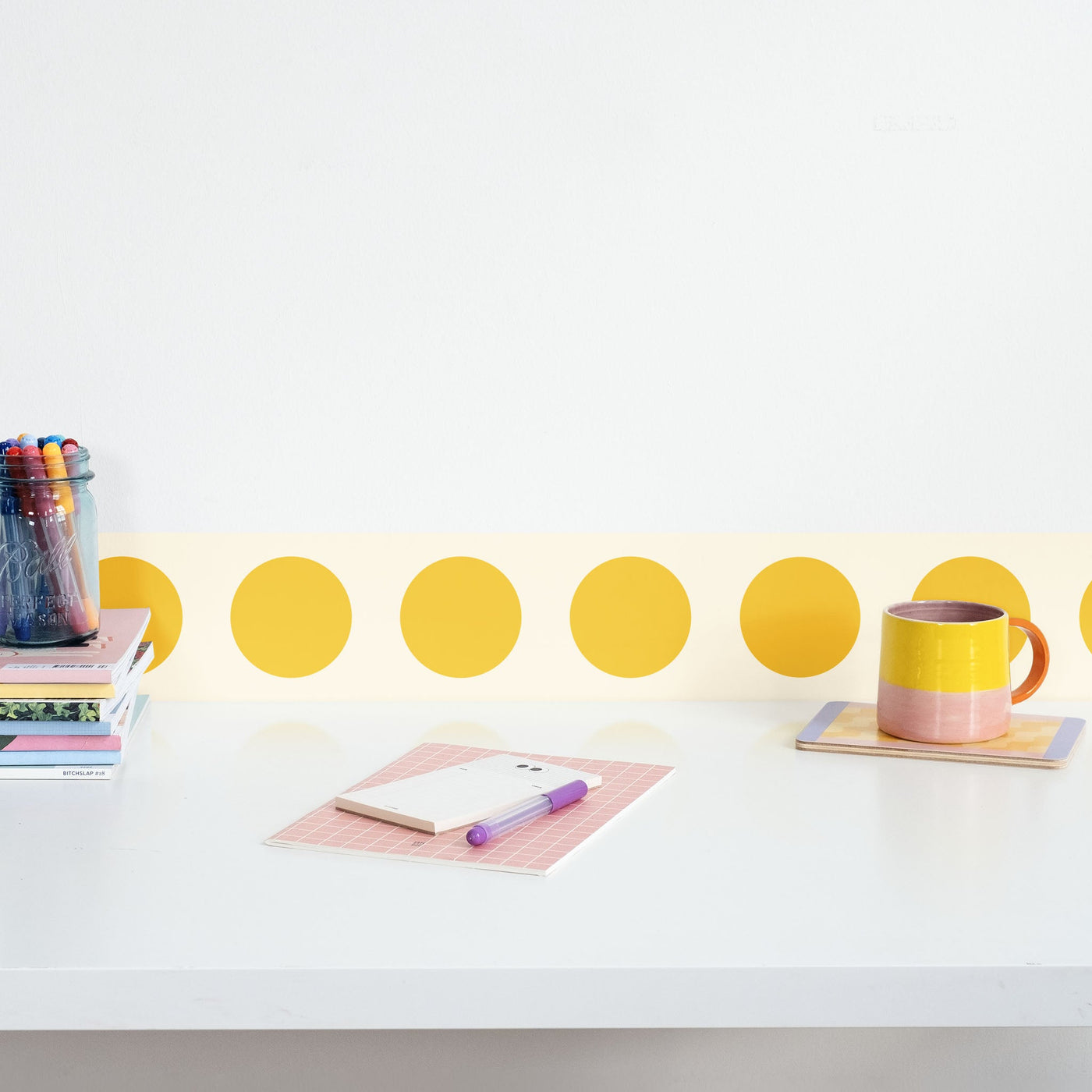 Cirkels Zelfklevend behang Randen - Made of Sundays