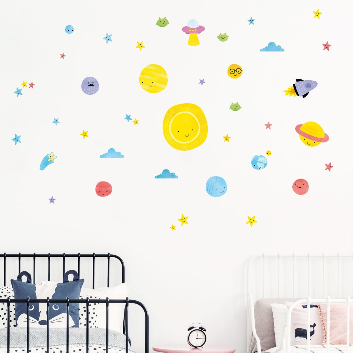 Colorful Solar System Wall Stickers, plastic-free and easy to use ...