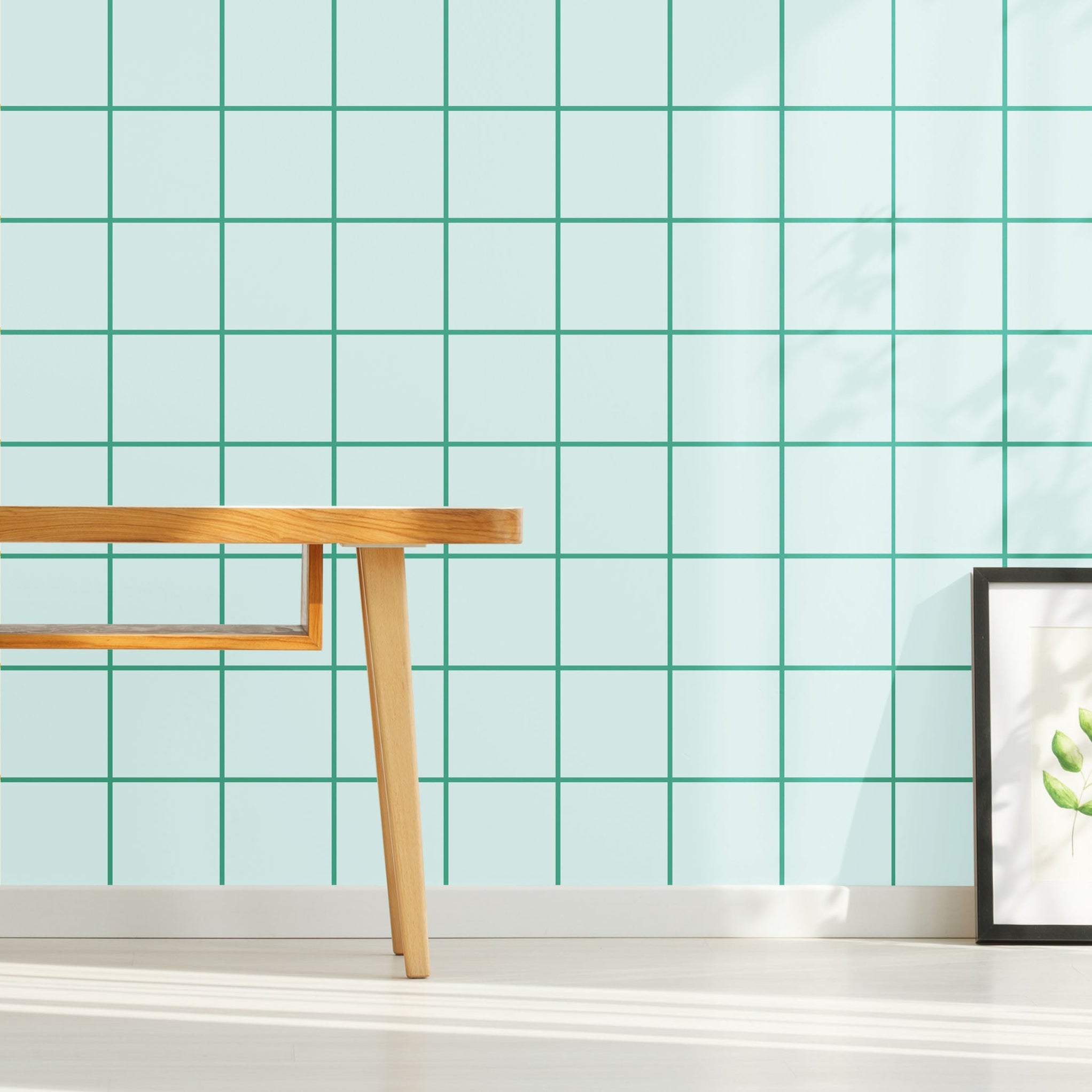 Grid Peel & Stick Half wallpaper for happy homes - Made of Sundays