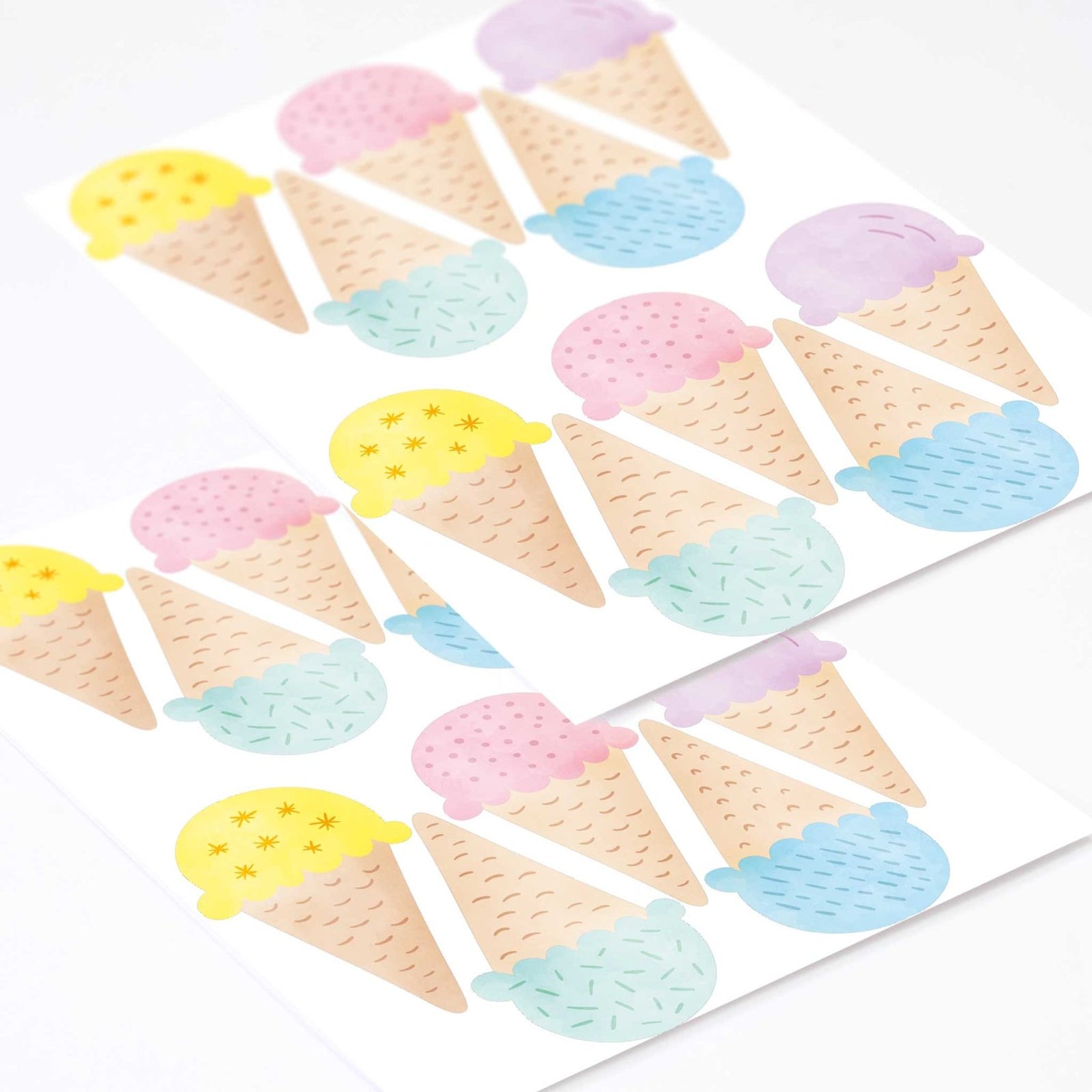 Ice Cream Cone Wall Stickers, plastic-free and easy to install — Made ...