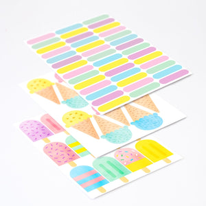 Ice Cream wall sticker theme pack for cute pastel interiors — Made of ...