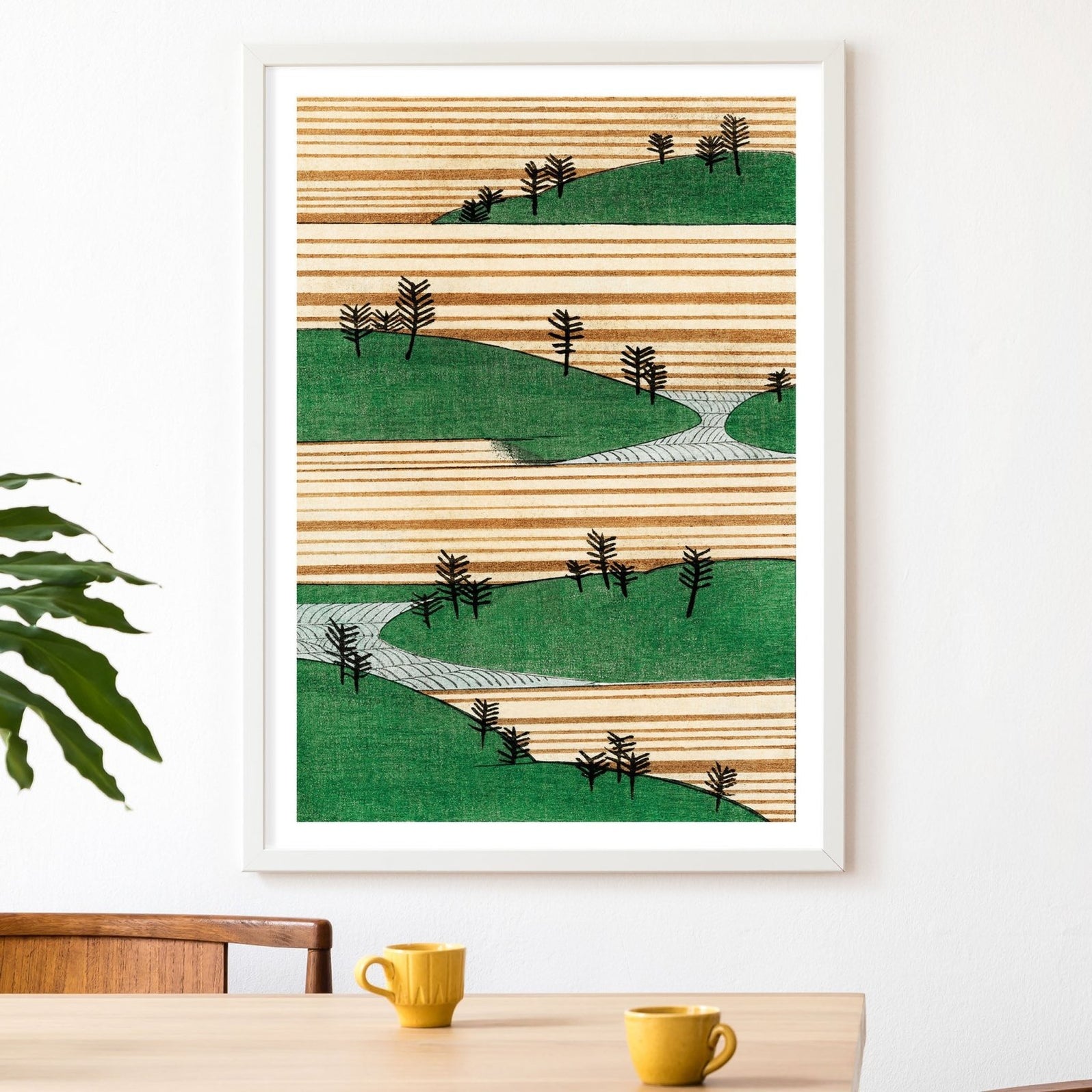Fields Vintage Japanese Woodblock Print Poster, Bijutsu Sekai — Made of ...
