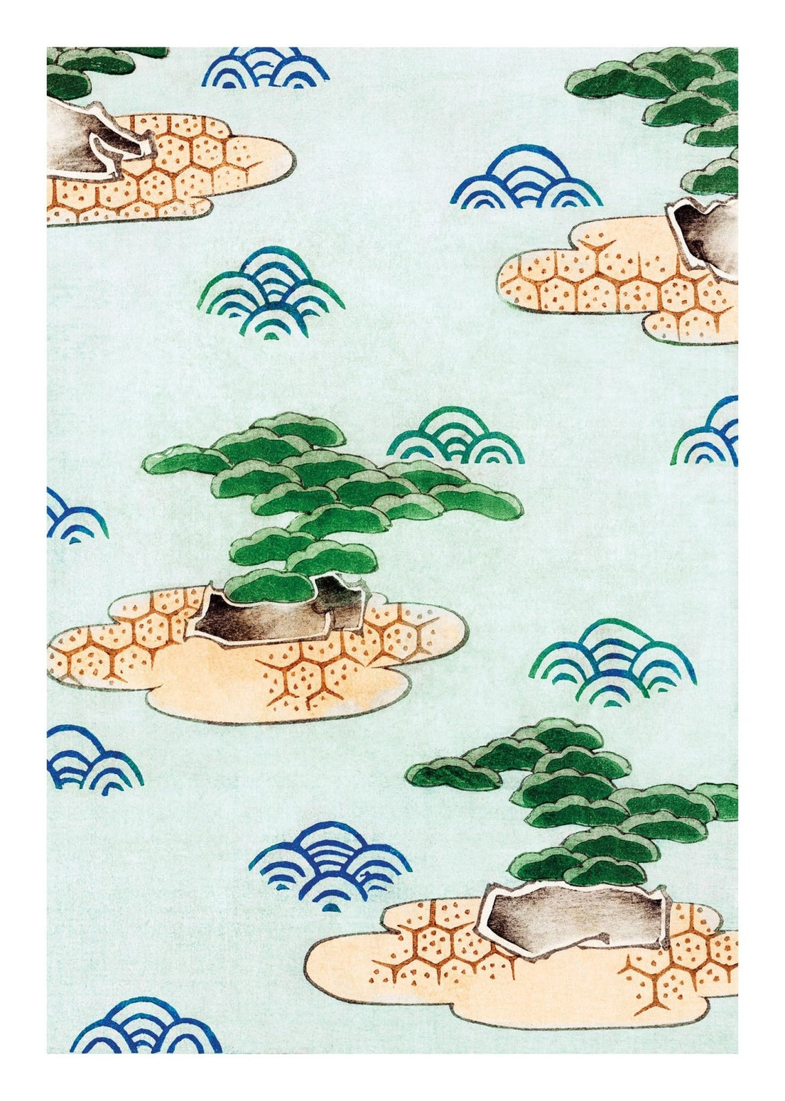 Bijutsu Sekai - Islands, Vintage Japanese Woodblock Poster — Made of ...