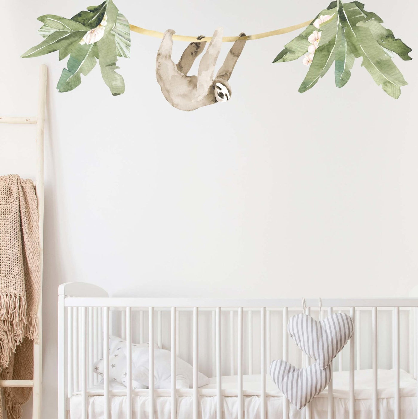 Hanging Sloth Wall Sticker, plastic-free kids room decor — Made of Sundays