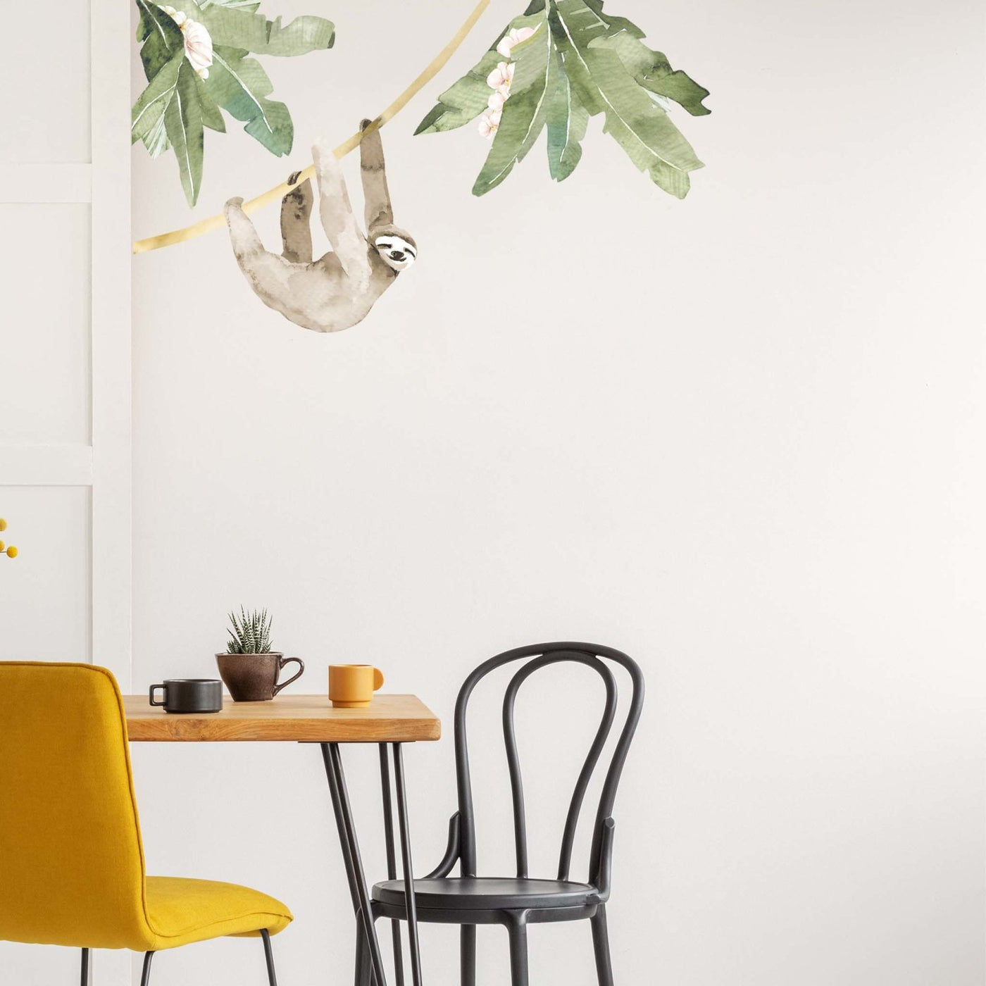 Hanging Sloth Wall Sticker, plastic-free kids room decor — Made of Sundays