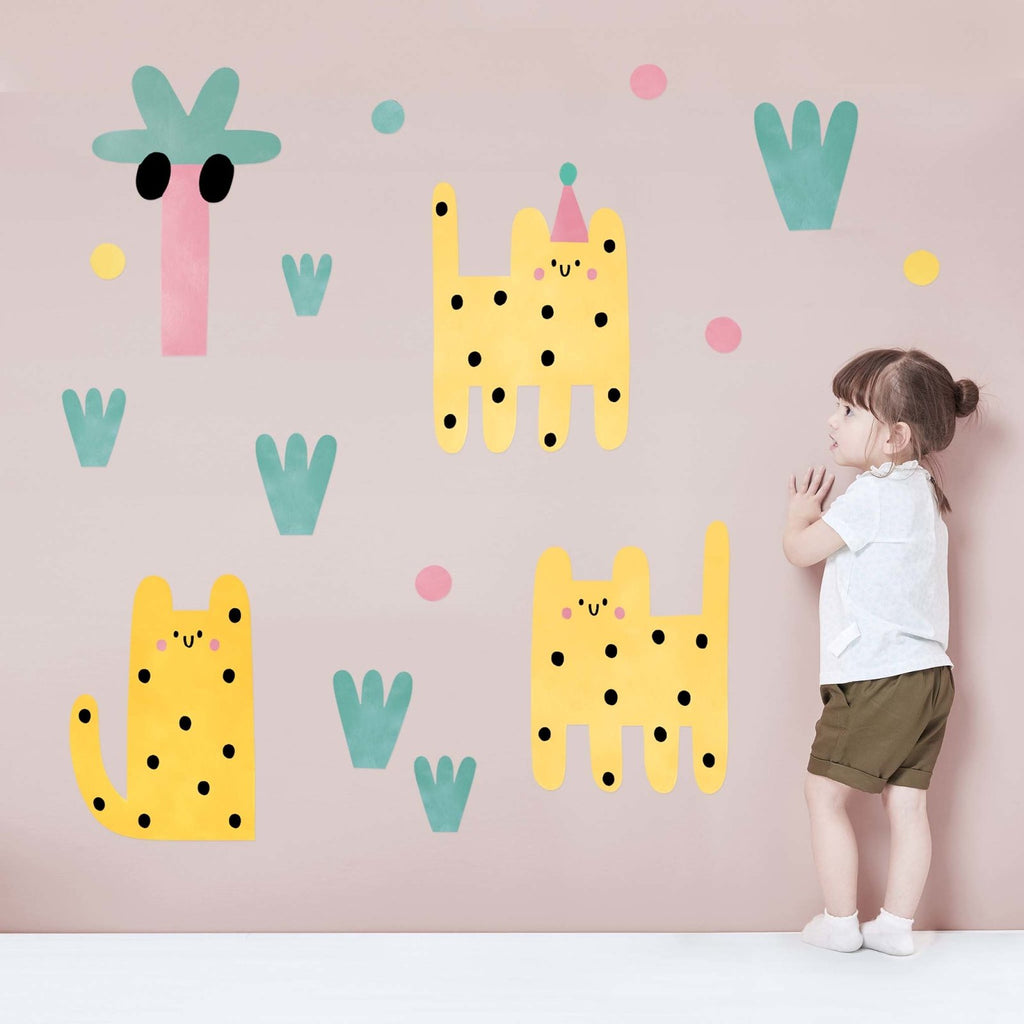 Wall Stickers: animals in all shapes and sizes, plastic-free and easy ...