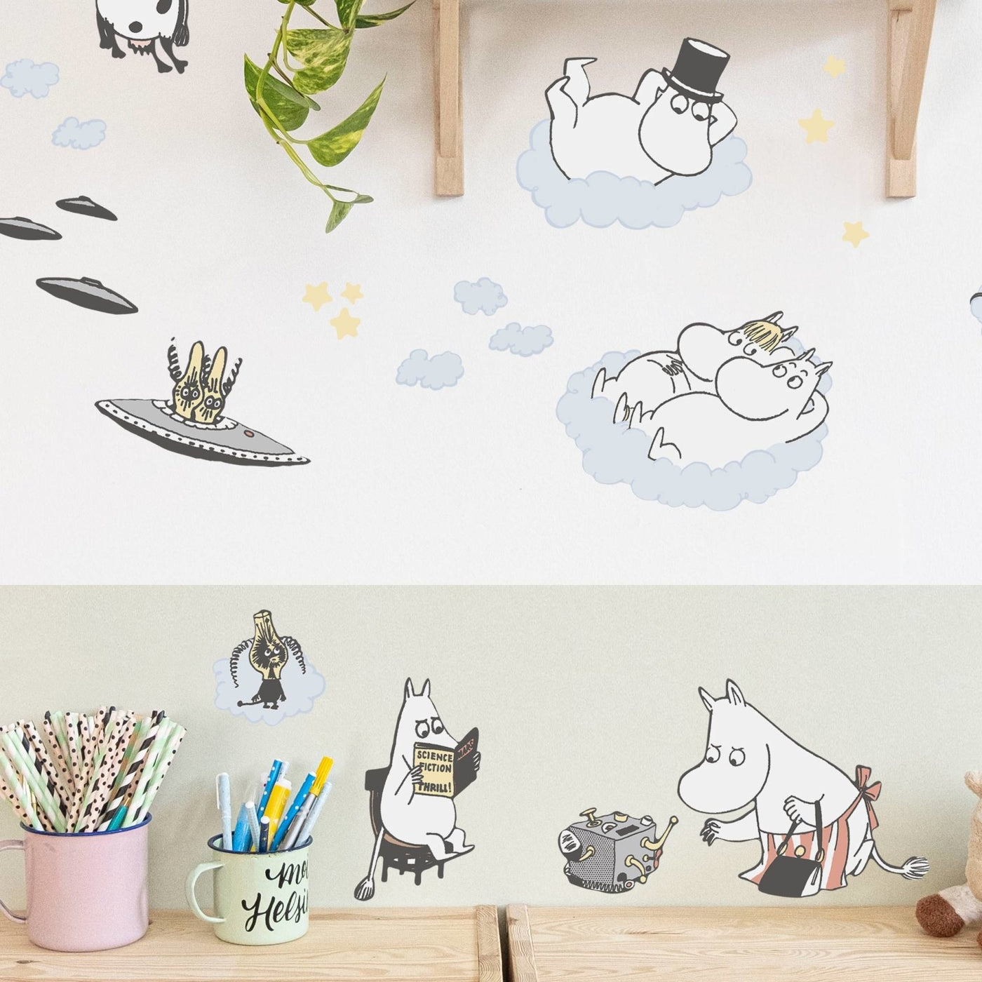 Cheerful Moomin Characters, Moomin decals for kids rooms — Made of Sundays