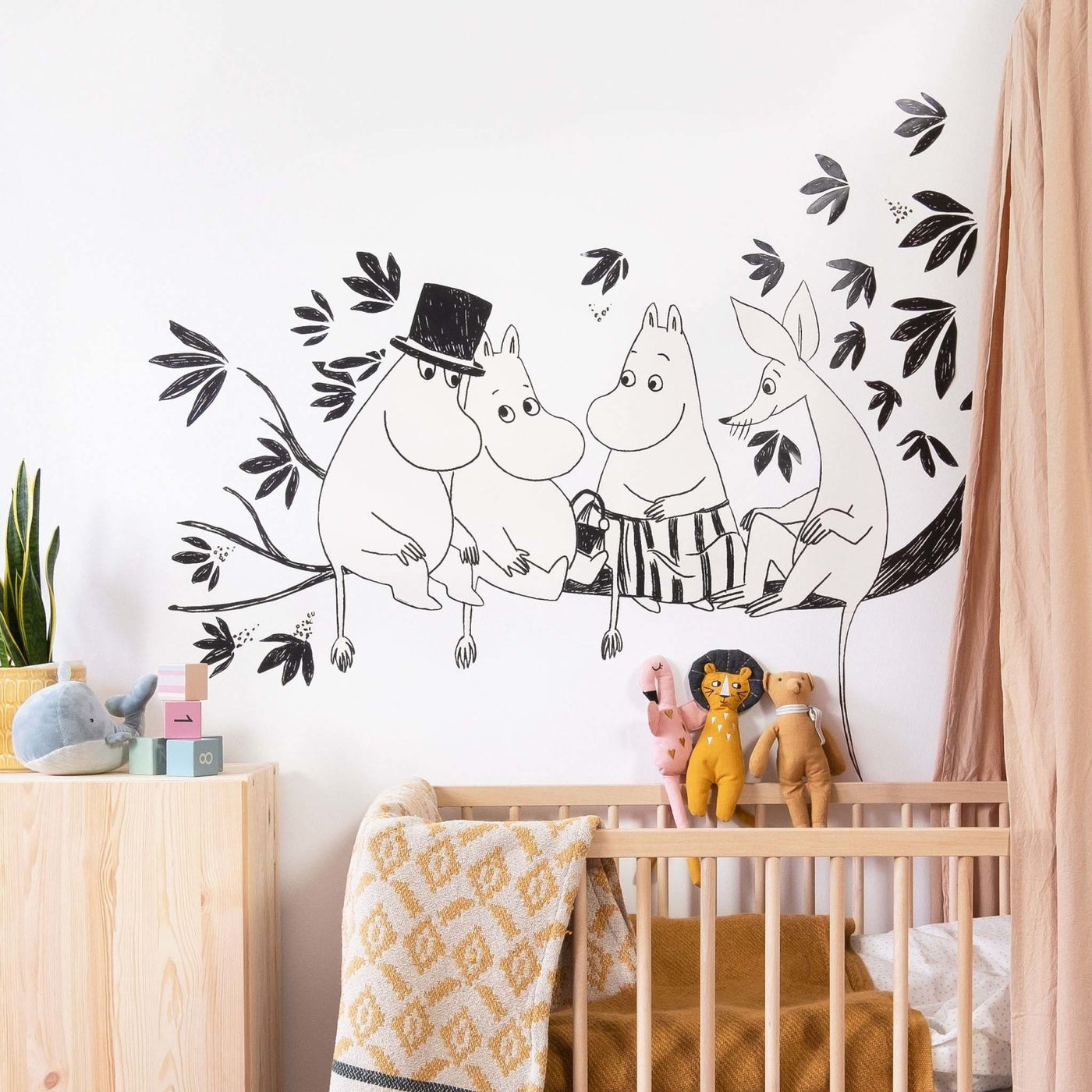 Moomin wall stickers, Moomin Family sitting in the tree — Made of Sundays