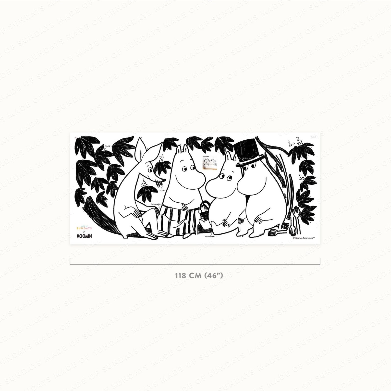 Moomin wall stickers, Moomin Family sitting in the tree — Made of Sundays
