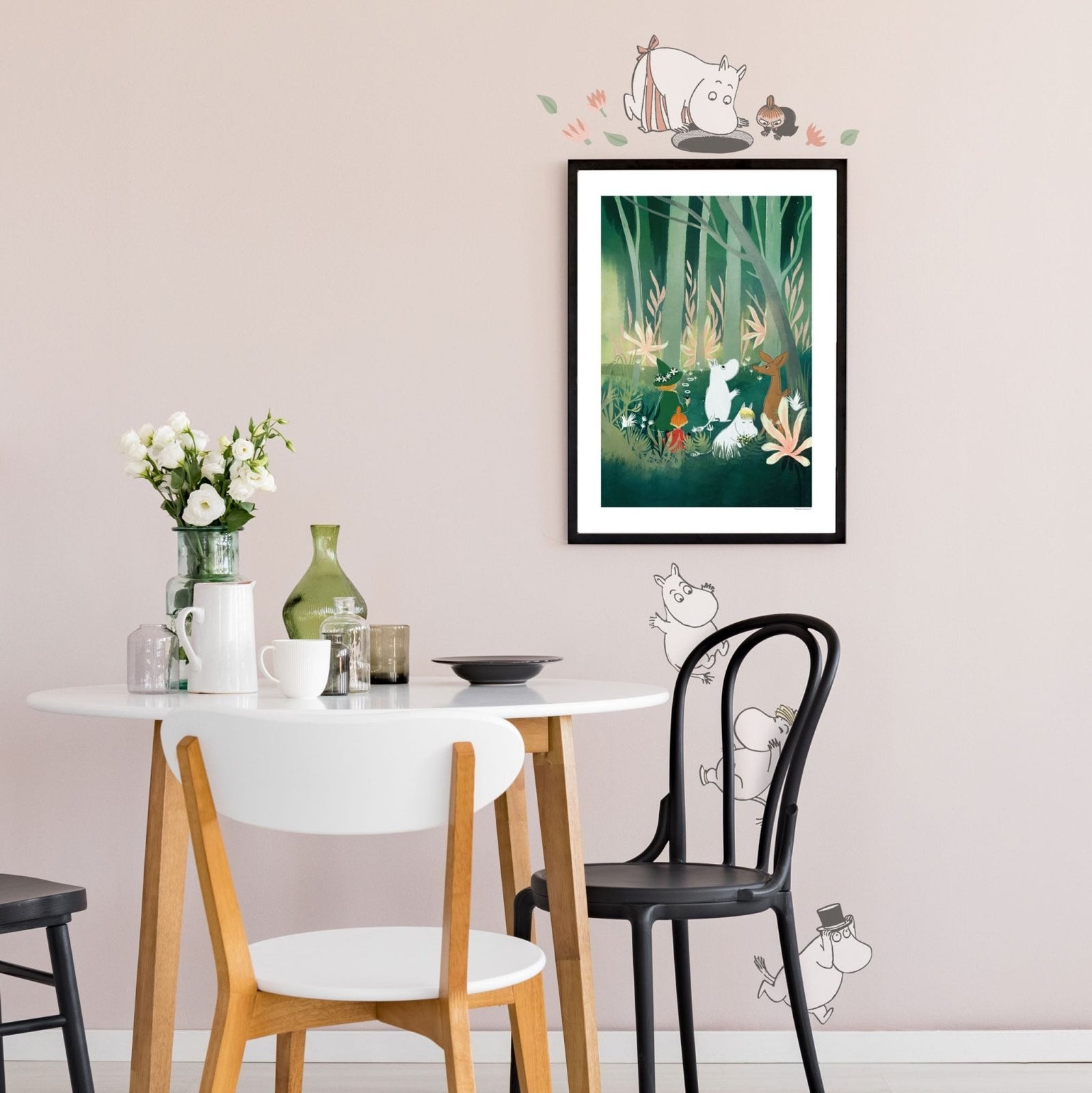 Moomin Wall Stickers and Posters, plastic-free and easy to install ...