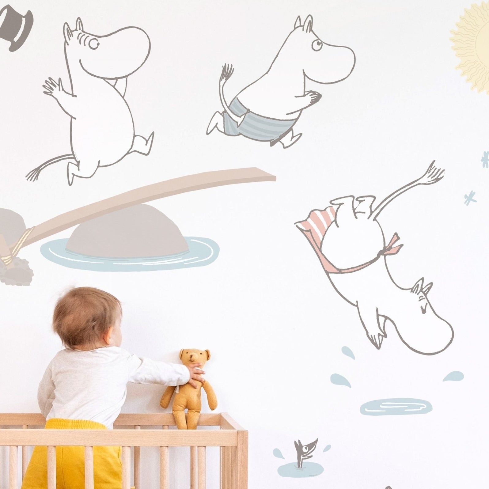 Moomin Family Summer Day, Moomin decals for kids rooms — Made of Sundays