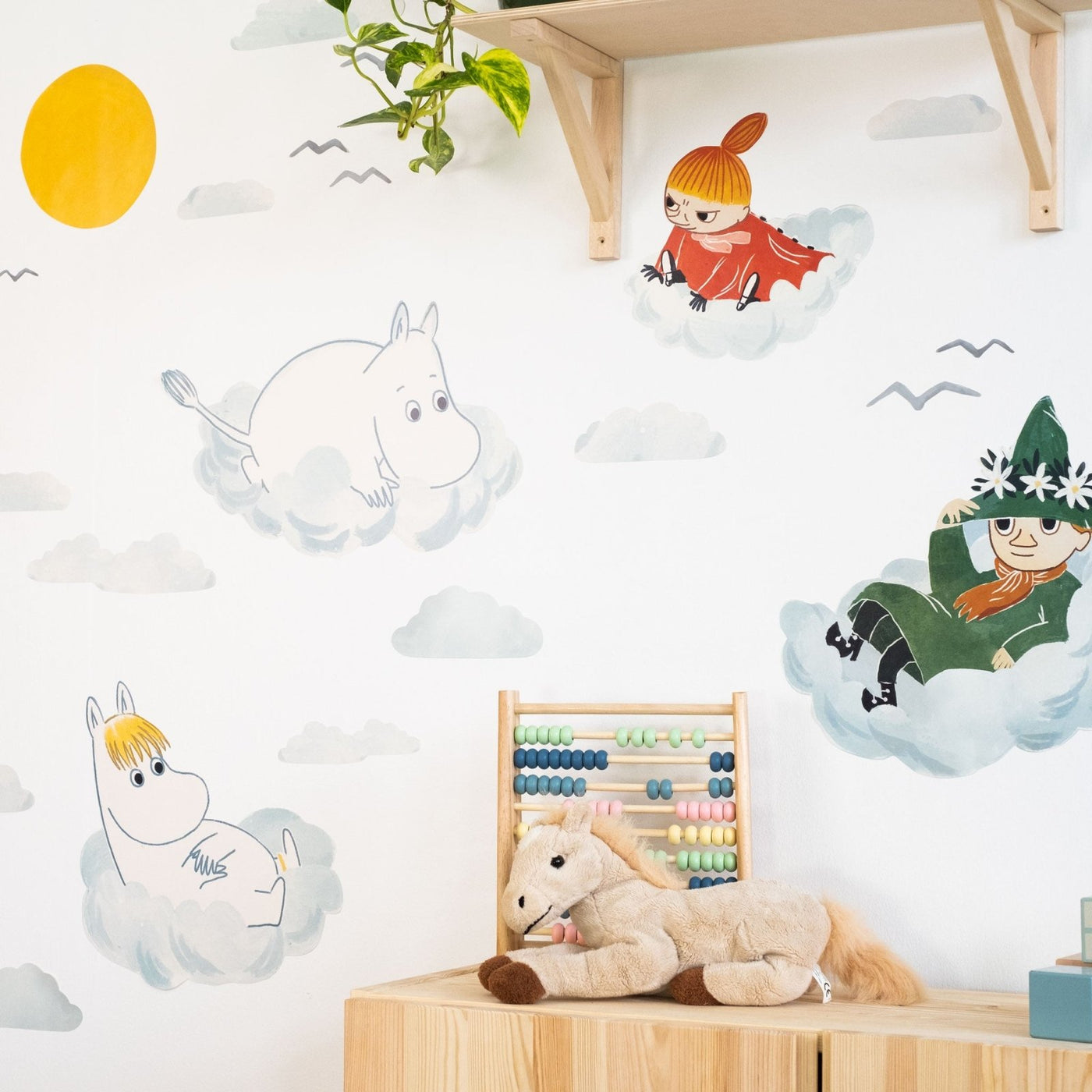 Moomins on Clouds Wall Stickers, Moomin decals for kids rooms — Made of ...