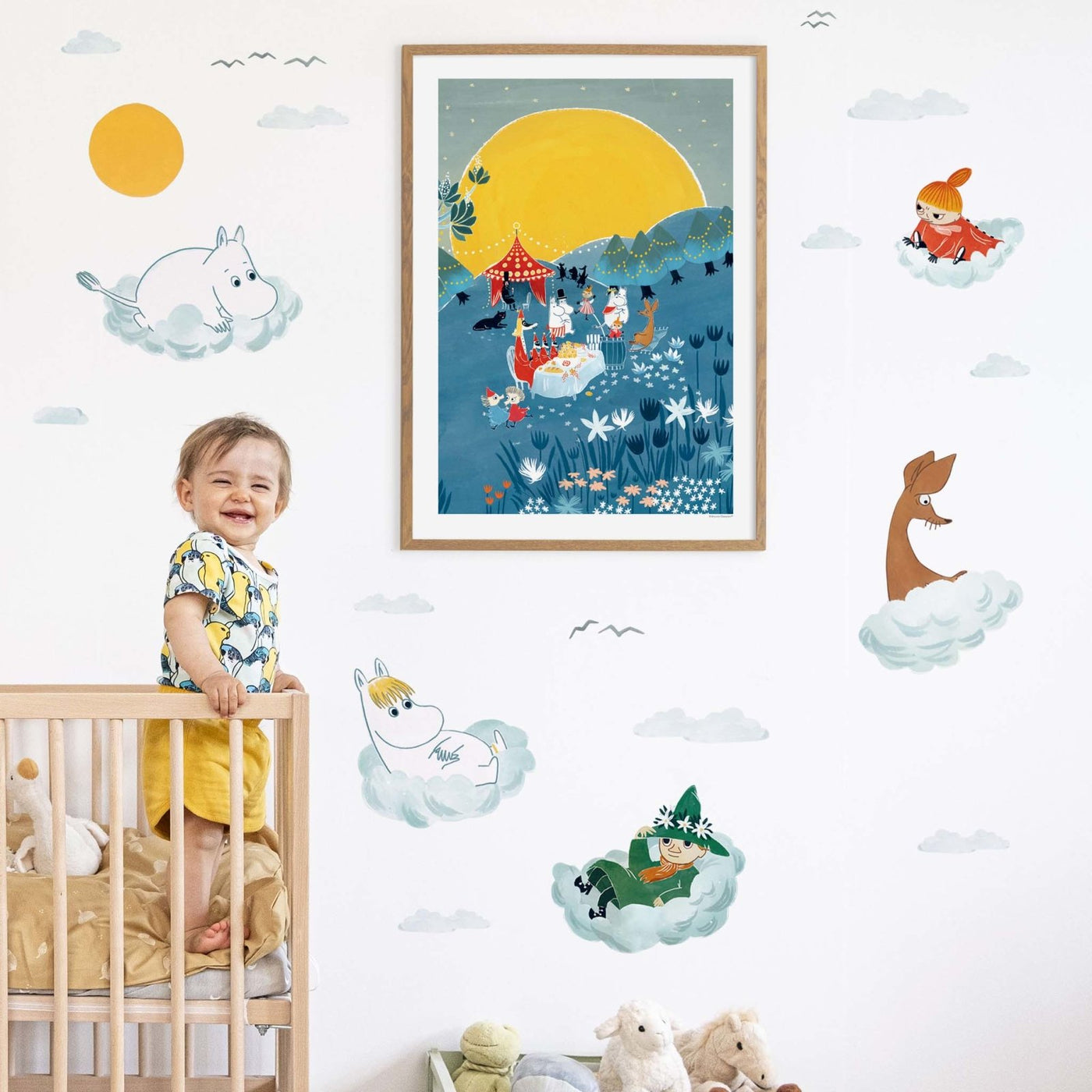 Moomins on Clouds Wall Stickers, Moomin decals for kids rooms — Made of ...