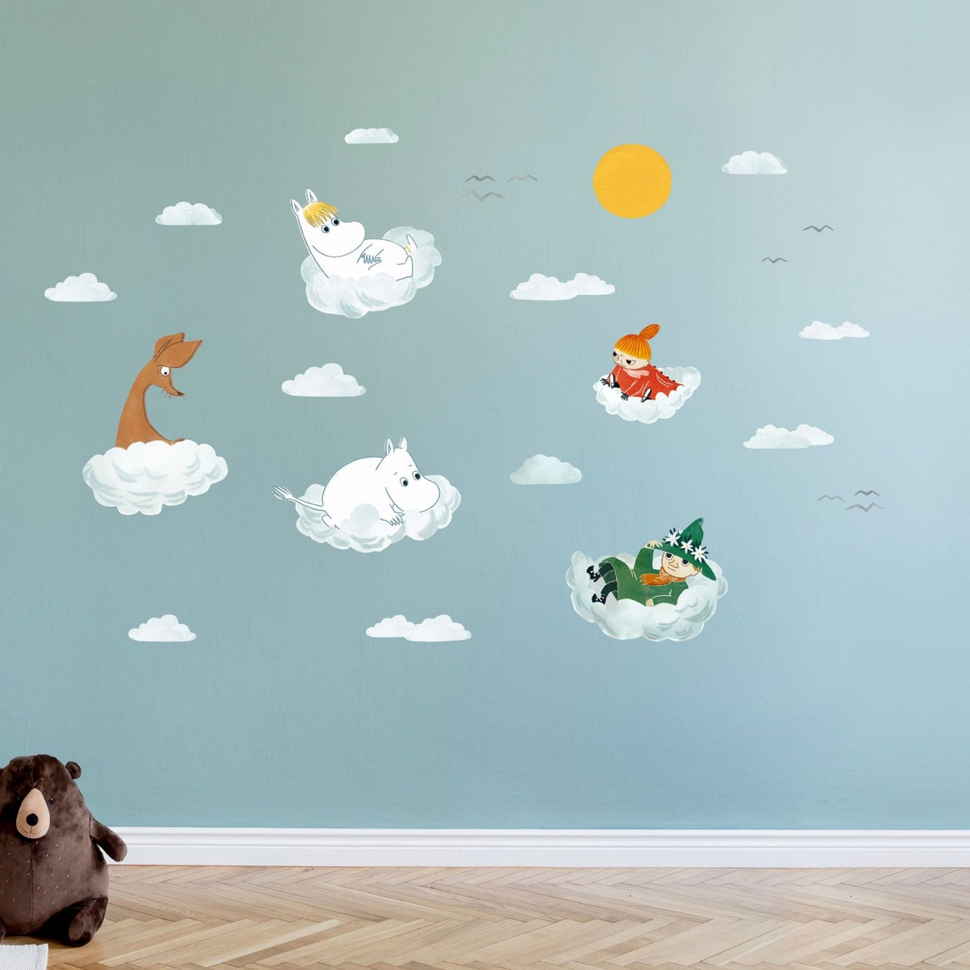 Moomins on Clouds Wall Stickers, Moomin decals for kids rooms — Made of ...