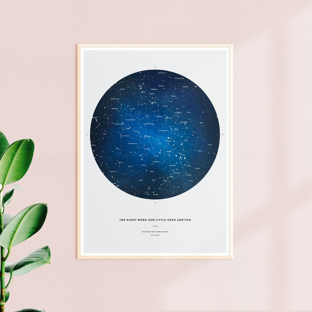 Personalised Star Map Posters — Made of Sundays