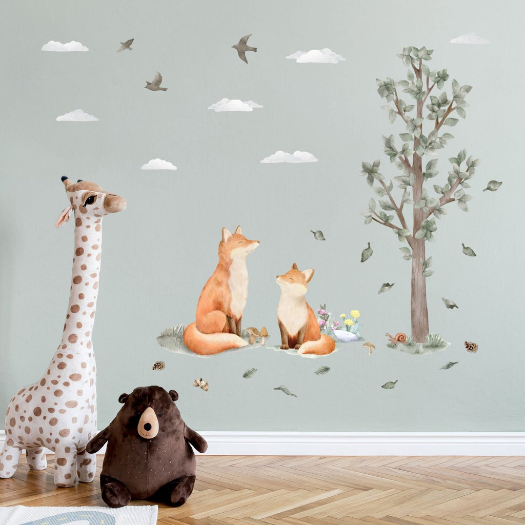 Wall Stickers: animals in all shapes and sizes, plastic-free and easy ...